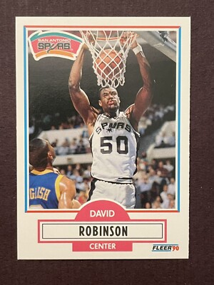 NM-MINT CENTERED SHARP David Robinson 90-91 Fleer #172 San Antonio ...