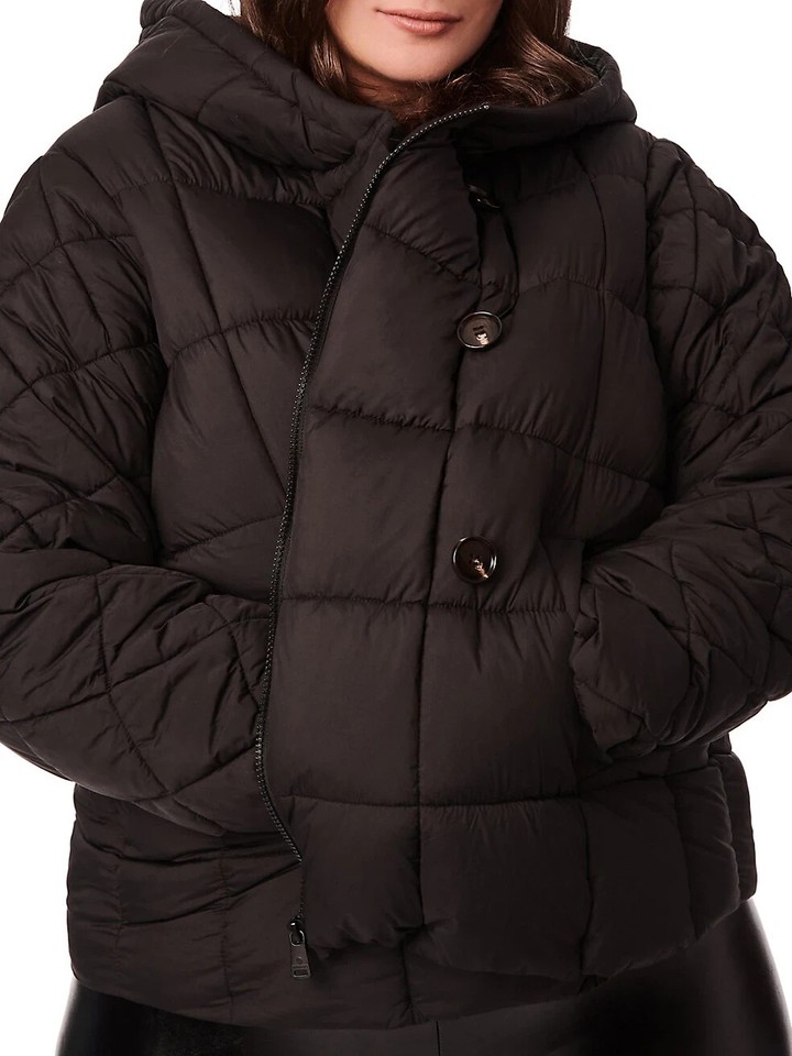 Bernardo Plus Box Quilt Puffer Jacket in Black Size 2X | eBay