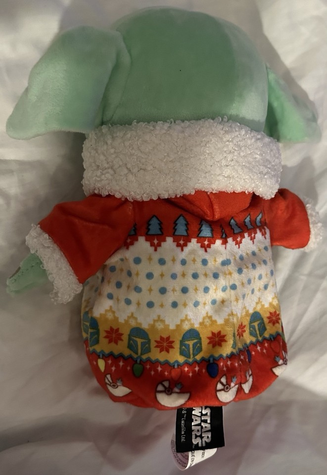 Christmas Holiday Grogu 8" Plush Star Wars Mandalorian Baby Yoda 2021 ...