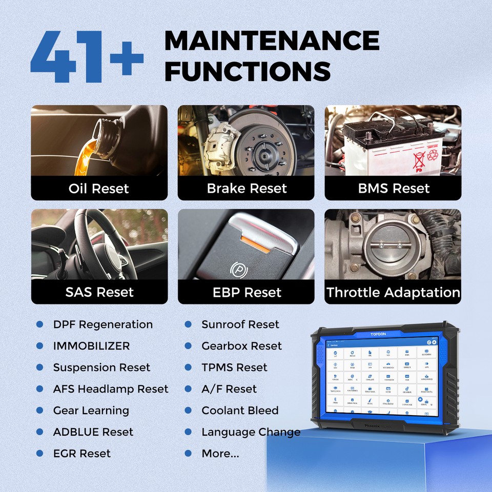 TOPDON Phoenix XLink Car Advanced Diagnostic Scanner Tool Reprogramming ...