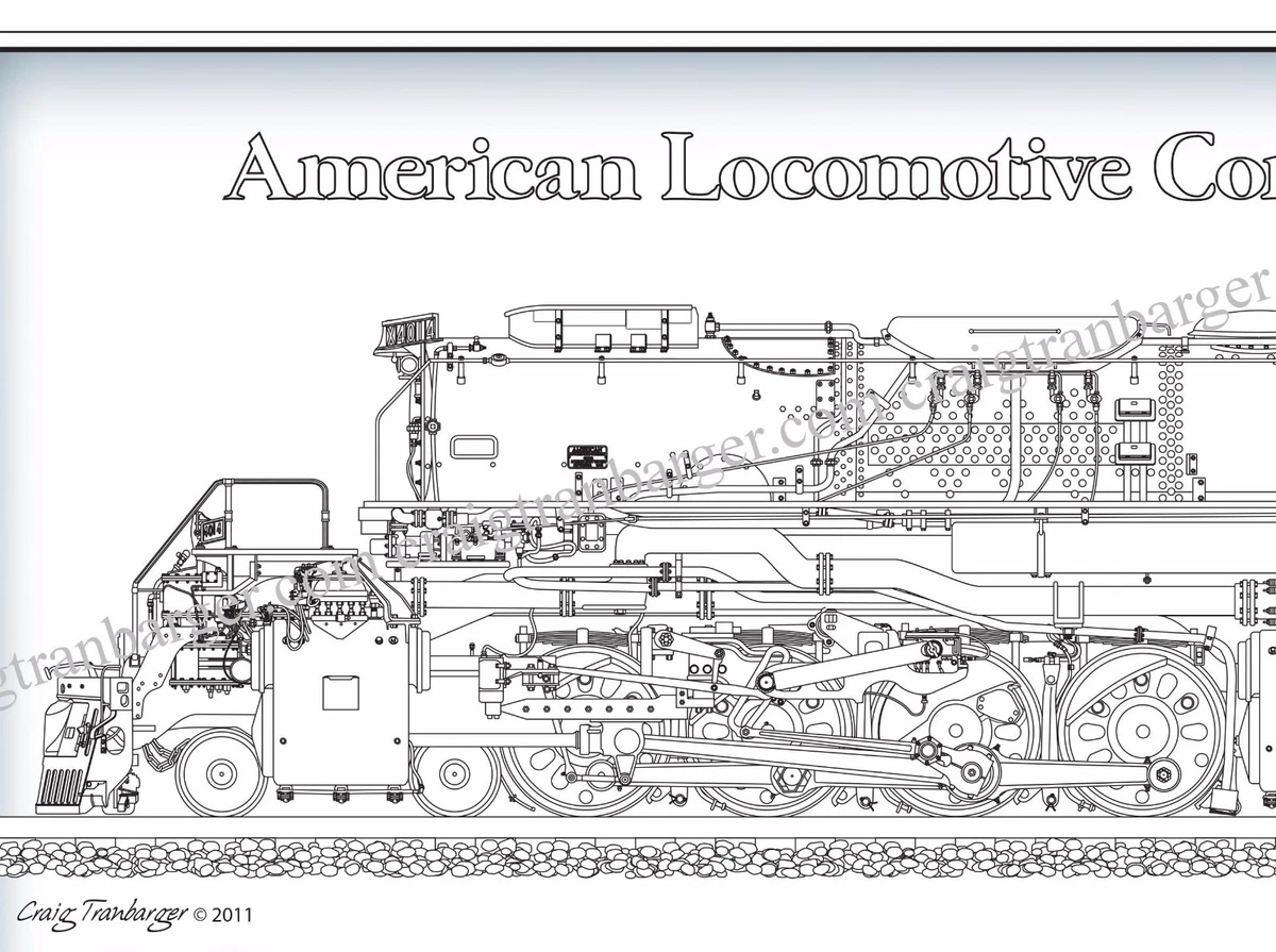 Alco Steam Locomotive Drawings