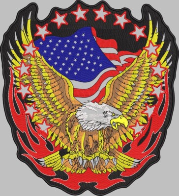 Machine Embroidery Designs American Eagle Patterns PES JEF HUS File ...