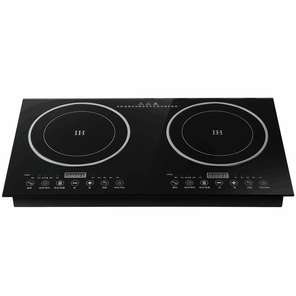 2400W 2 Burners Cooktop Stove Electric Induction/Ceramic Cooker ...