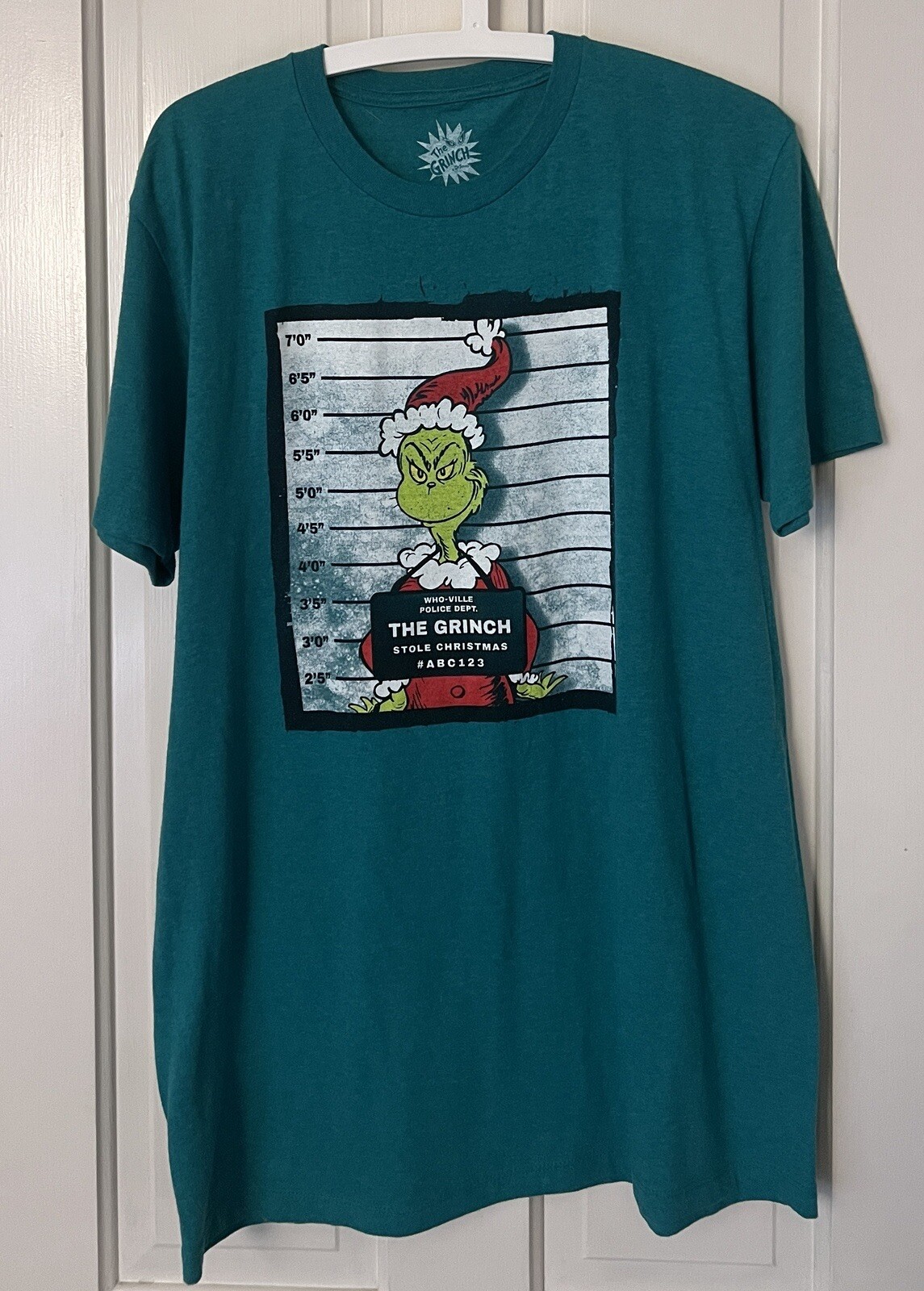 The Grinch Mugshot T-Shirt Size L | eBay