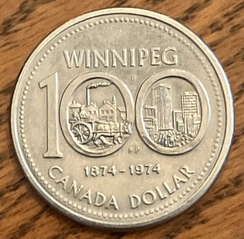 1974 WINNIPEG 100th ANN. Canada $1 one dollar coin **75% off combined ...