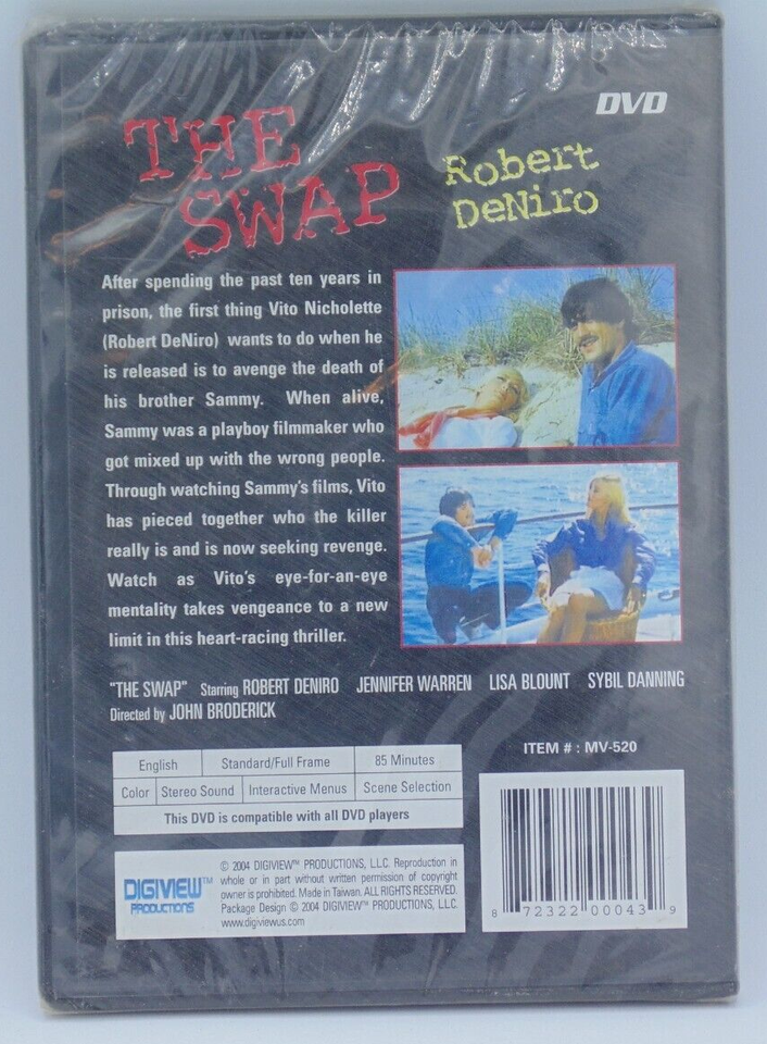 The Swap (DVD 1979) Robert DeNiro, Jennifer Warren, BRAND NEW | eBay