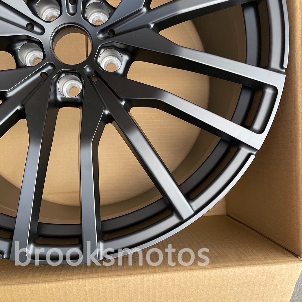 21" NEW MATT BLACK STYLE WHEELS RIMS FIT 2016-2021 BMW 740 750 G11 G12 ...