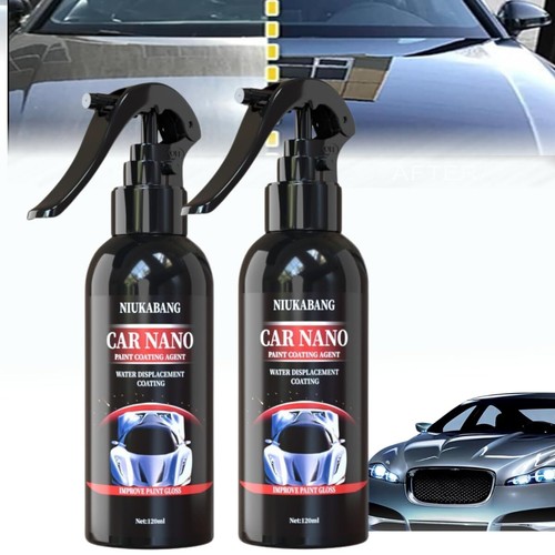 2 Pack Nano Ceramic Car Glass Coating Polishing Liquid Anti Scratch ...