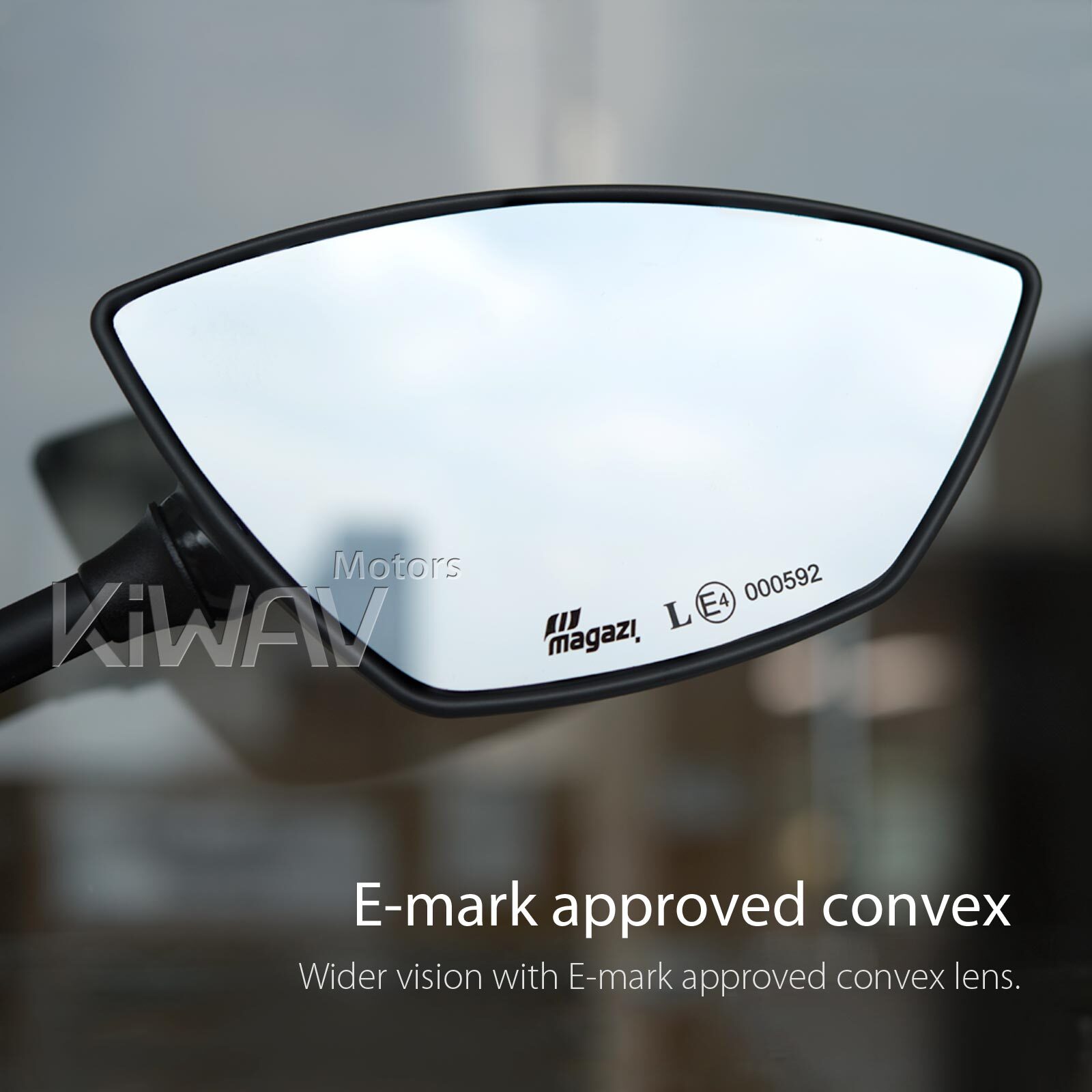 Low- profile mirrors Blackline black adapters for Harley XG Street 500 ...