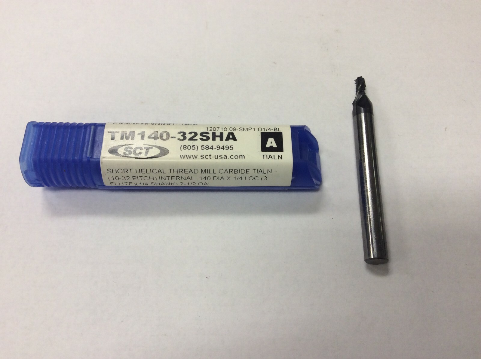 Short Helical Thread Mill Carbide (10-32 Pitch) (3 Flute) (1/4 Shank ...