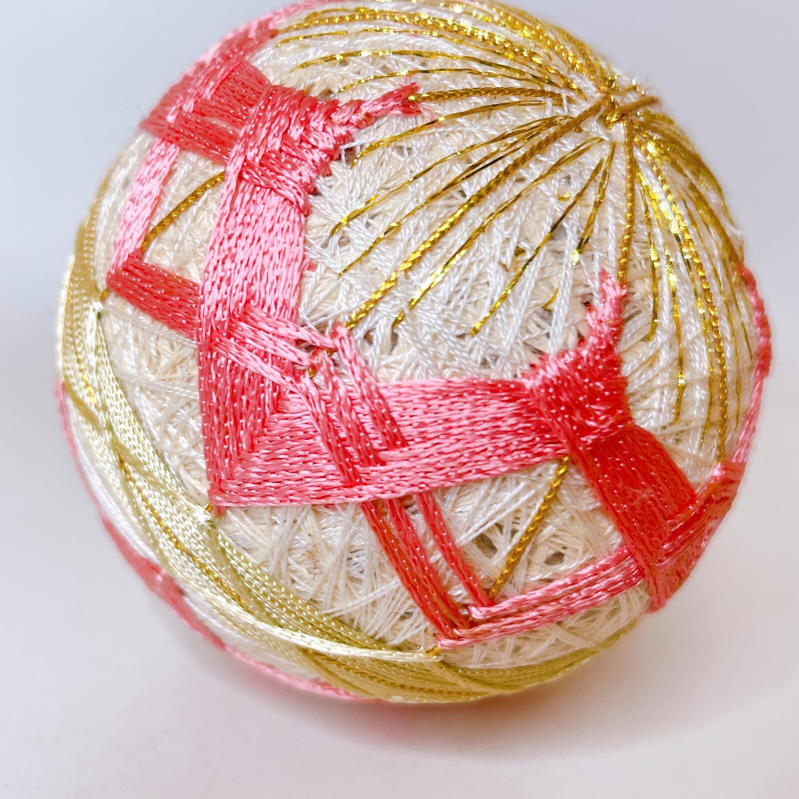 Vintage Japanese Temari Ball – Handcrafted Folk Art Embroidered ...