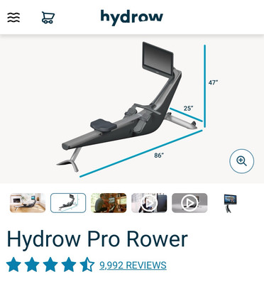 Hydrow Pro Rowing Machine | eBay