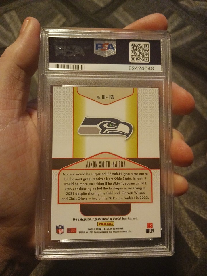 2023 Legacy Jaxon Smith-Njigba Silver AUTO Under The Lights #UL-JSN RC ...