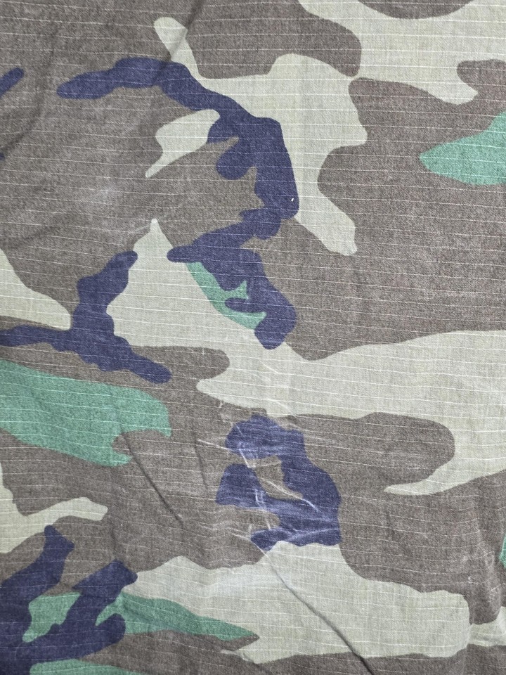 VINTAGE American Apparel BDU Jacket Mens Large Woodland Camo Airborne ...