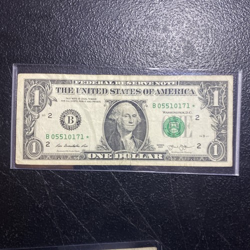 💎 RAR2013 B $1 Dollar Bill Replacement Star Note ~ Duplicate Serial ...