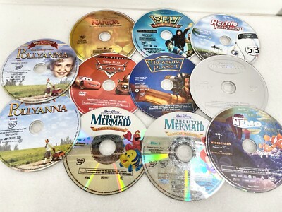 Kids Movie DVD lot Disc only Disney: Little Mermaid, Treasure Planet ...