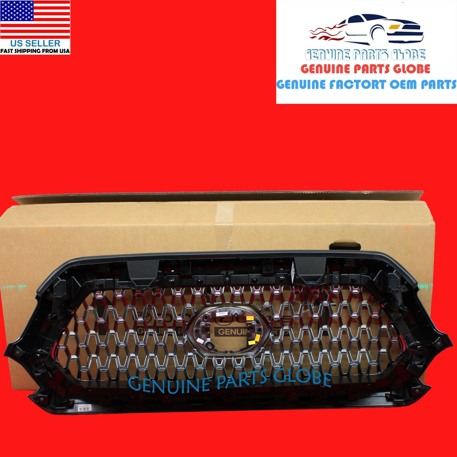 GENUINE TOYOTA TACOMA TRD SPORT OFF ROAD SILVER RADIATOR GRILLE 53101 ...