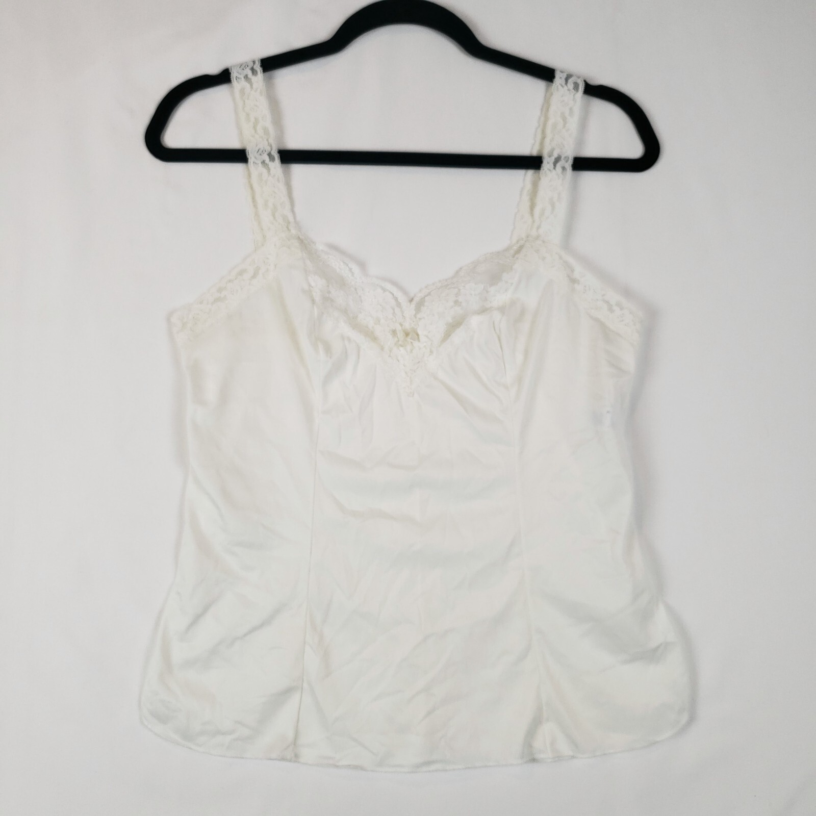Vintage Olga Camisole Medium Nylon Stretch Lace Trim … - Gem
