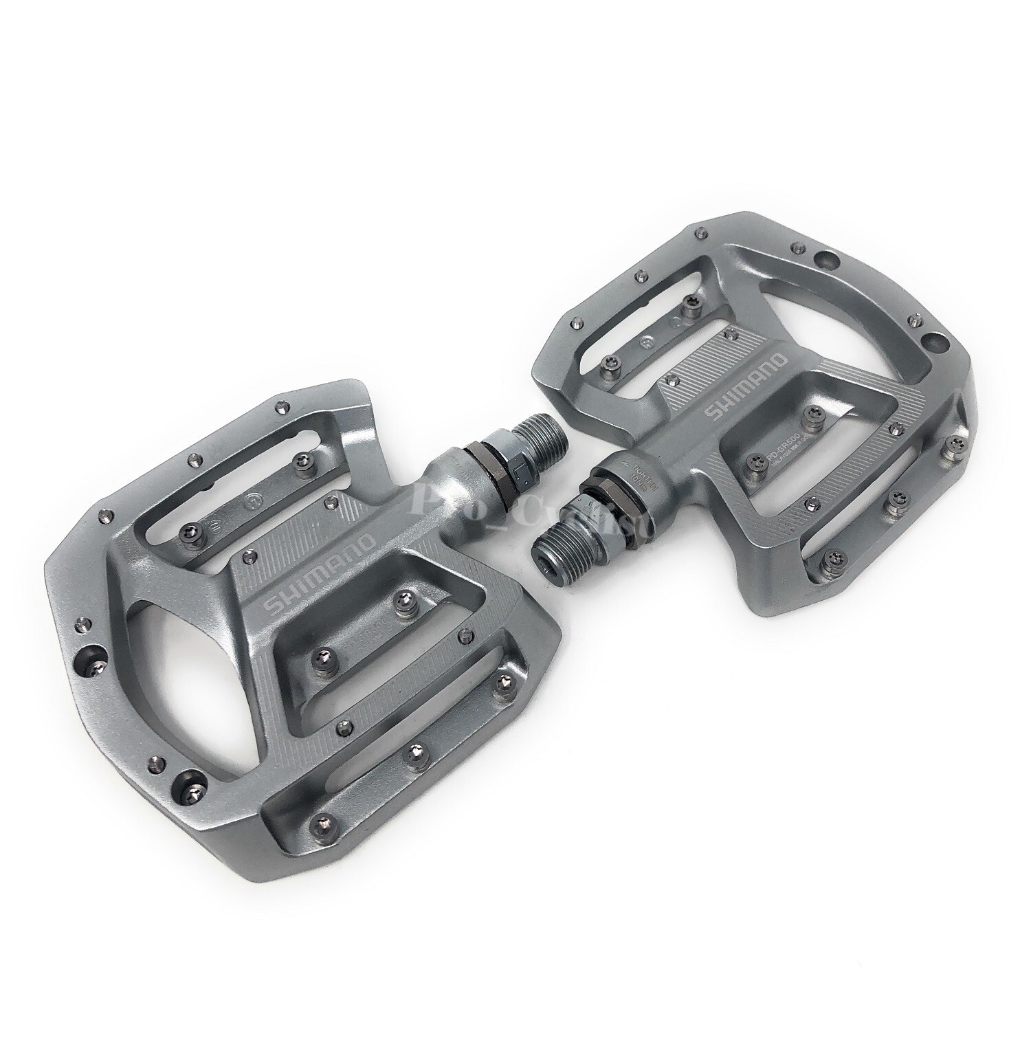 Shimano PD-GR500 Flat Pedals For Mountain Bike Off-Road Silver All New ...