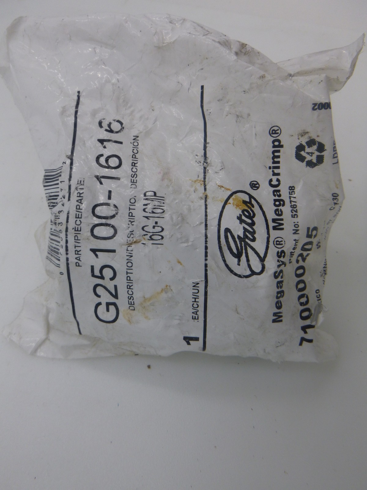 Gates G251001616 16 Gallon - 16mp Hydraulic Hose Fitting for sale ...