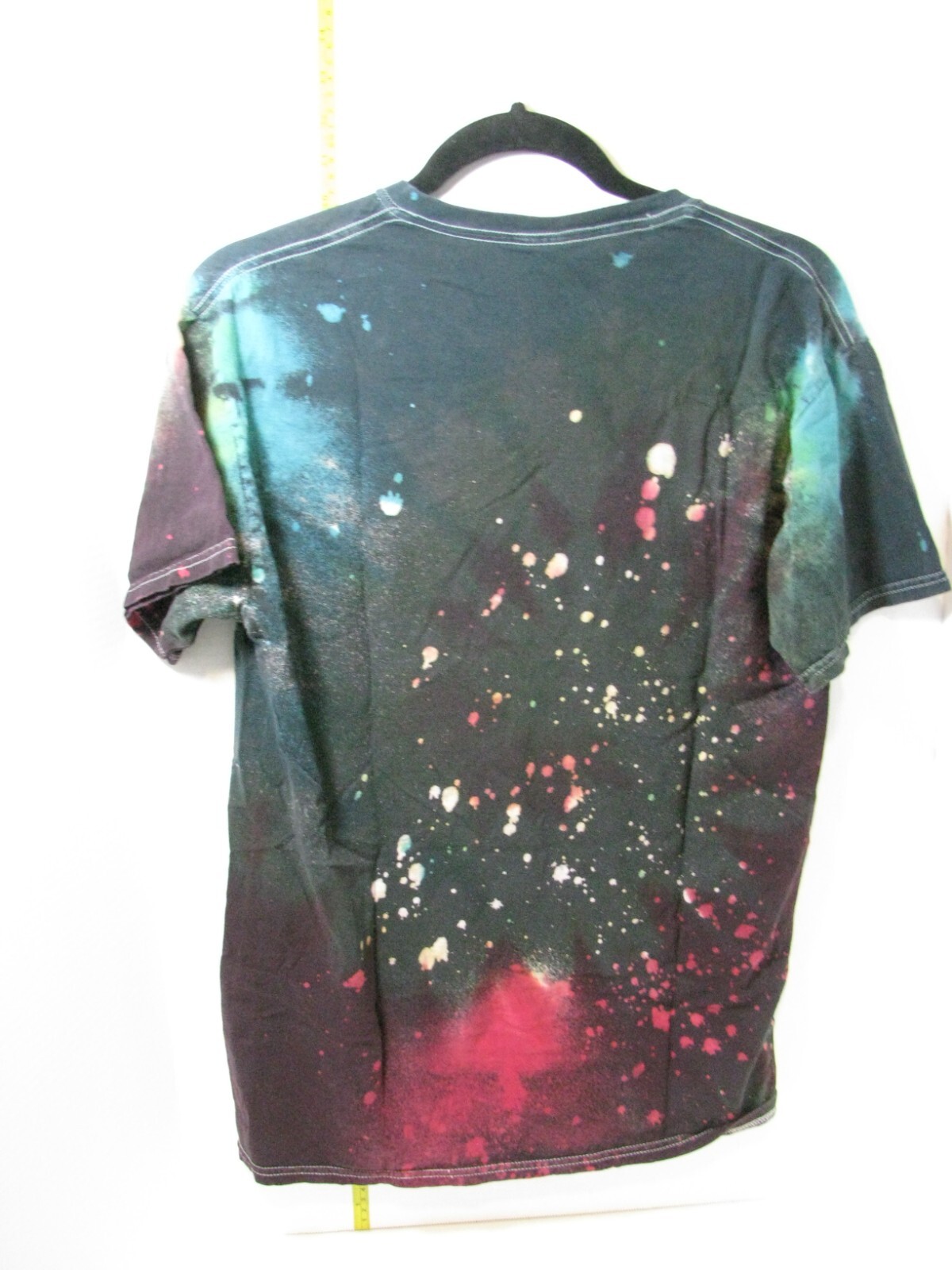 Pink-Floyd Paint Splatter Tie-Dyed Tee Shirt Small Da… - Gem