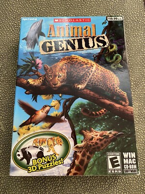 Scholastic: Animal Genius (Ages 5+) (PC/MAC-CD, 2008) for Win/Mac - NEW ...