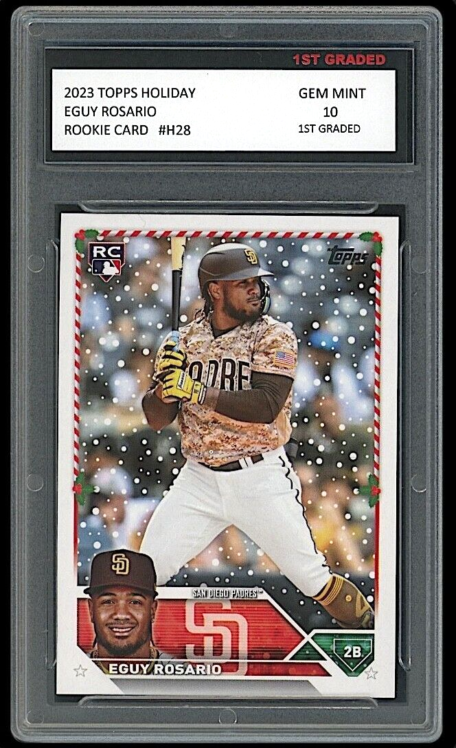 Eguy Rosario 2023 Topps Holiday 1st Graded 10 MLB Rookie Card RC #H28 ...