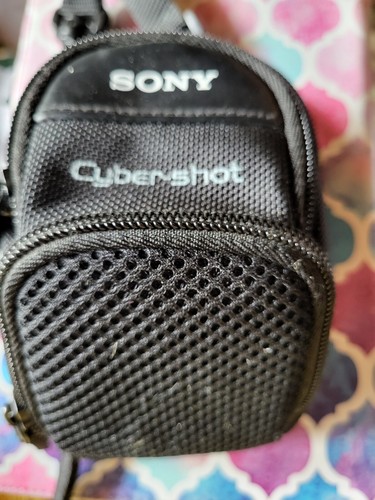 Sony Cyber-shot Camera Travel Bag Case Black Zip Vintage Strap Pockets ...