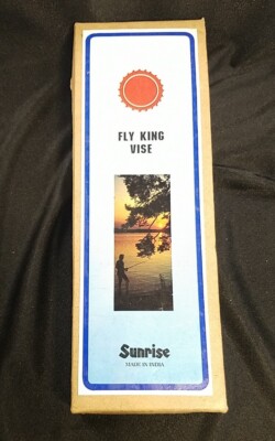 Vintage Sunrise Fly King Fly Tying Vise In Original Box NOS India | eBay
