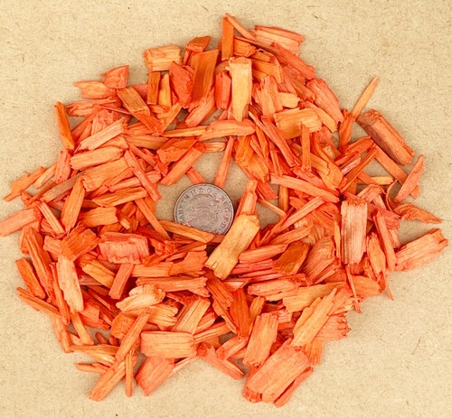 20g Packet Of Orange Colour Wood Chippings Tumdee Dolls House Miniature ...