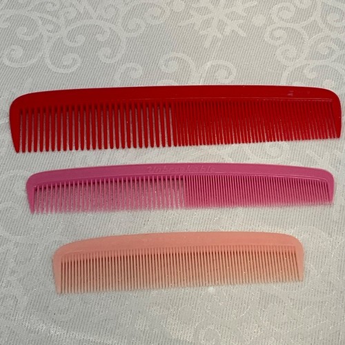 Unbreakable Plastic Hair Combs Set/3 Various Sizes Vintage | eBay