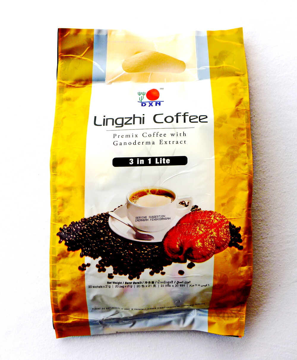 8 Packs DXN Lingzhi Coffee 3 in 1 LITE Ganoderma Reishi Instant Cafe ...