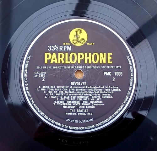 BEATLES " REVOLVER " SUPER UK VRARE " RIDGED " LABELLED 606-2 MONO LP ...