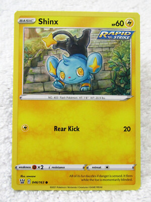 Shinx 046/163 Regular Pokemon TCG Card | eBay