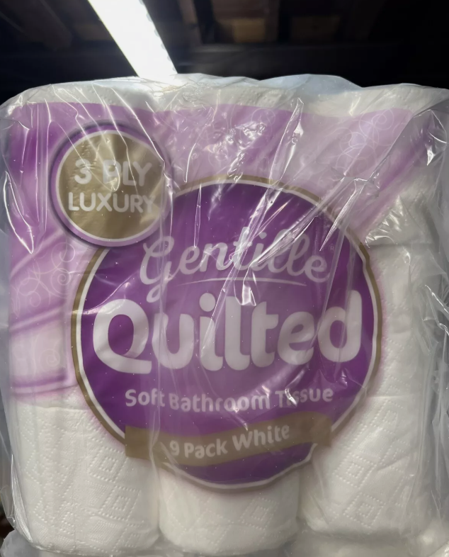 45 Rolls Gentille Quilted 3 ply Luxury Soft & Strong Toilet Tissue Roll ...