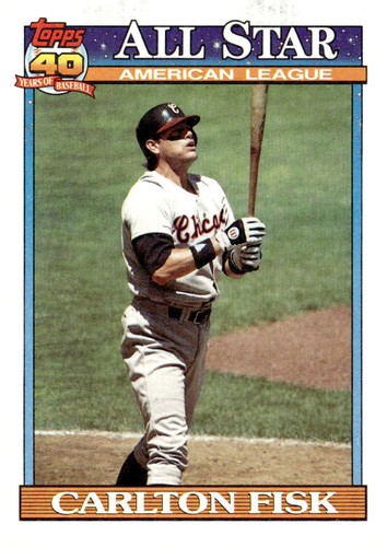 1991 Topps #393 Carlton Fisk -AL ALL STAR- Chicago White Sox | eBay