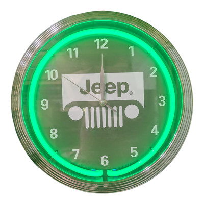 Licensed Jeep Neon Clock / Neon Clocks / Vehicle / Car Clock / Man Cave ...
