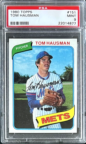 1980 TOPPS #151 TOM HAUSMAN PSA 9 MINT METS | eBay