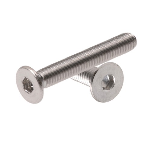 M3 x 20 mm Hex Countersunk Flat Head Socket Screws Bolt Cap Stainless ...