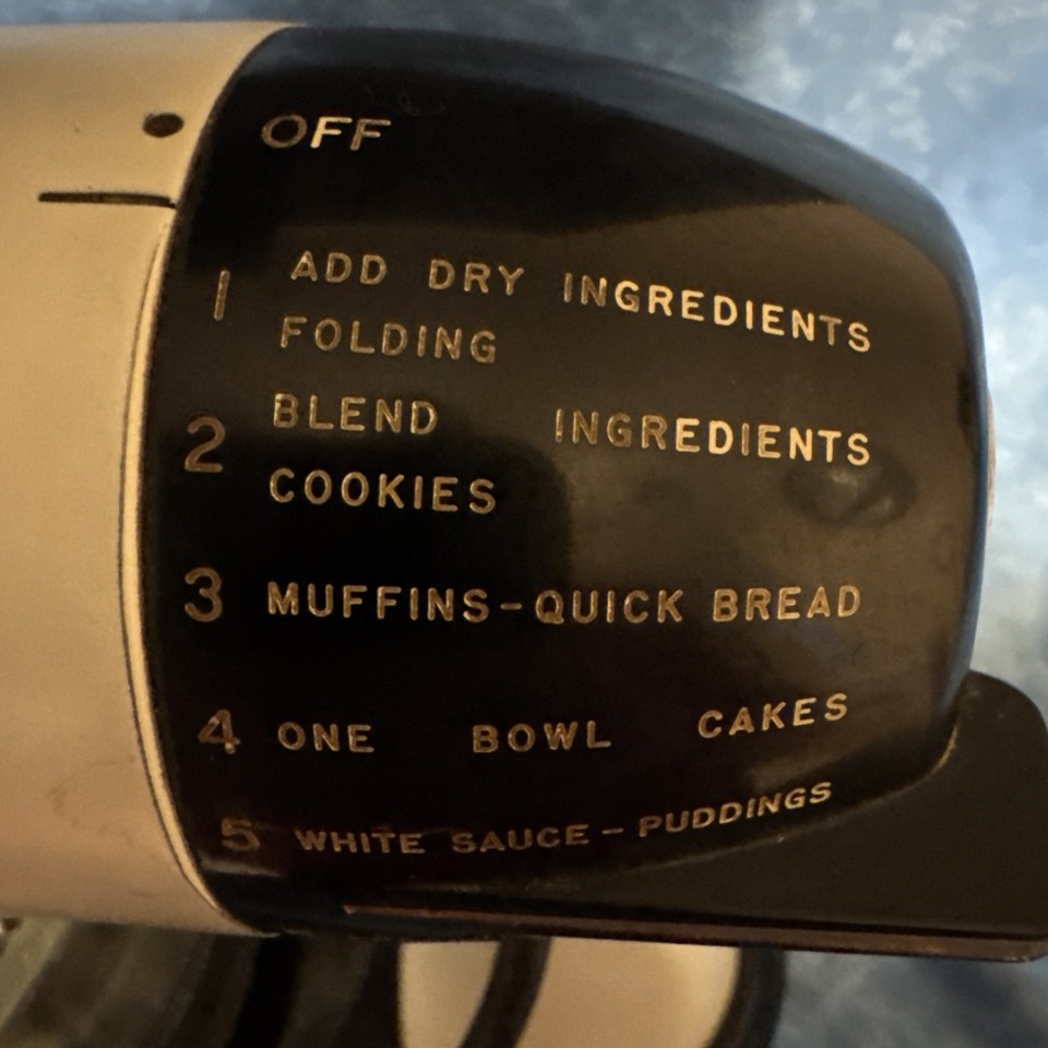 Vintage 1950’s Sunbeam Mixmaster Model 12 Stand Mixer 12 Speed *Tested ...