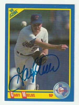 Gary Mielke Signed 1990 Score Card #574 Auto Texas Rangers Autograph ...