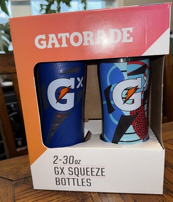 NEW Gatorade GX Squeeze Water Bottles 30 Ounce, Blue & Light Blue, 2 ...