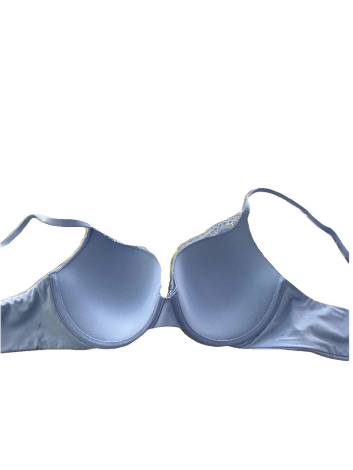 Victoria’s Secret Blue Lace Push-Up Bra Floral Lace & Adjustable Straps ...
