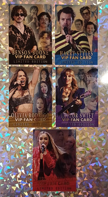 PANINI POP STARS VIP FAN CARDS TAYLOR SWIFT, OLIVIA RODRIGO, HARRY ...