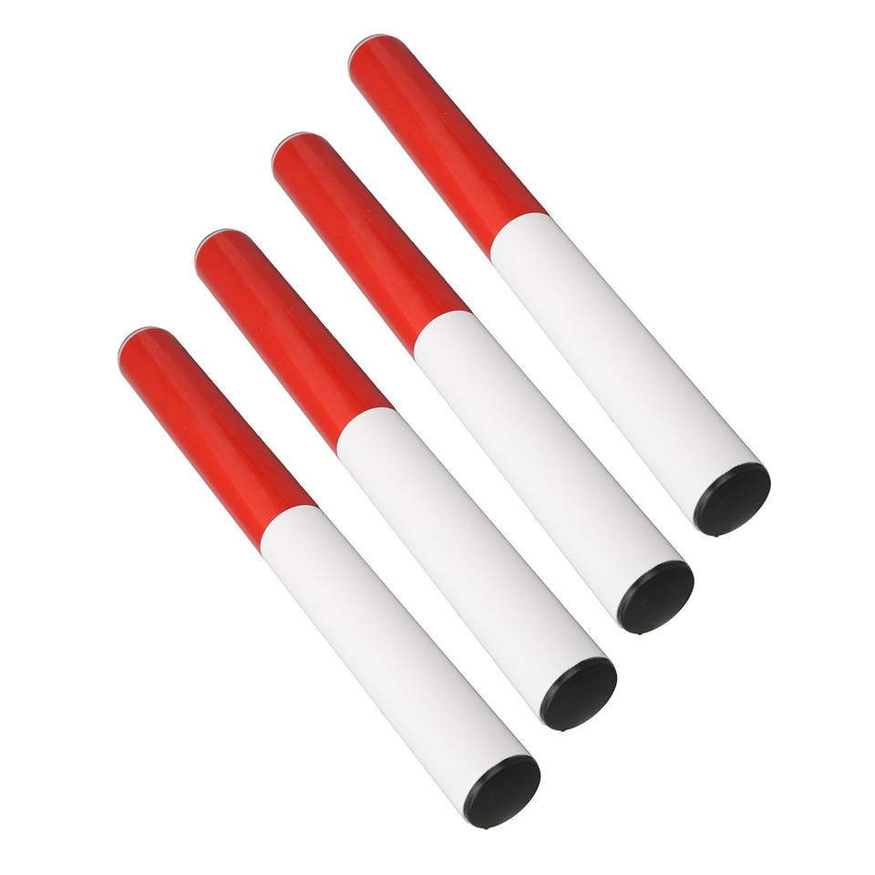 4pcs Children's Running Baton Relay PVC Baton Red And White Track And ...