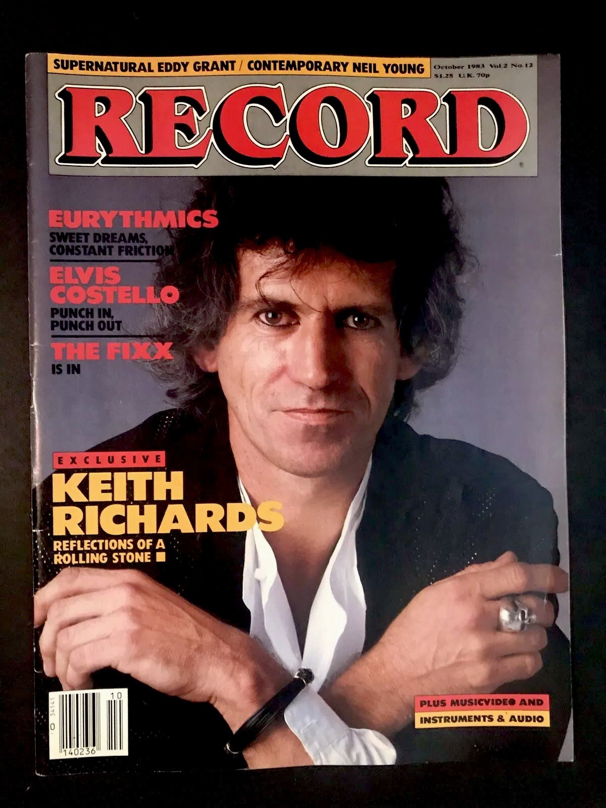 1993 Record Magazine ~ Keith Richards, Elvis Costello, Neil Young | eBay