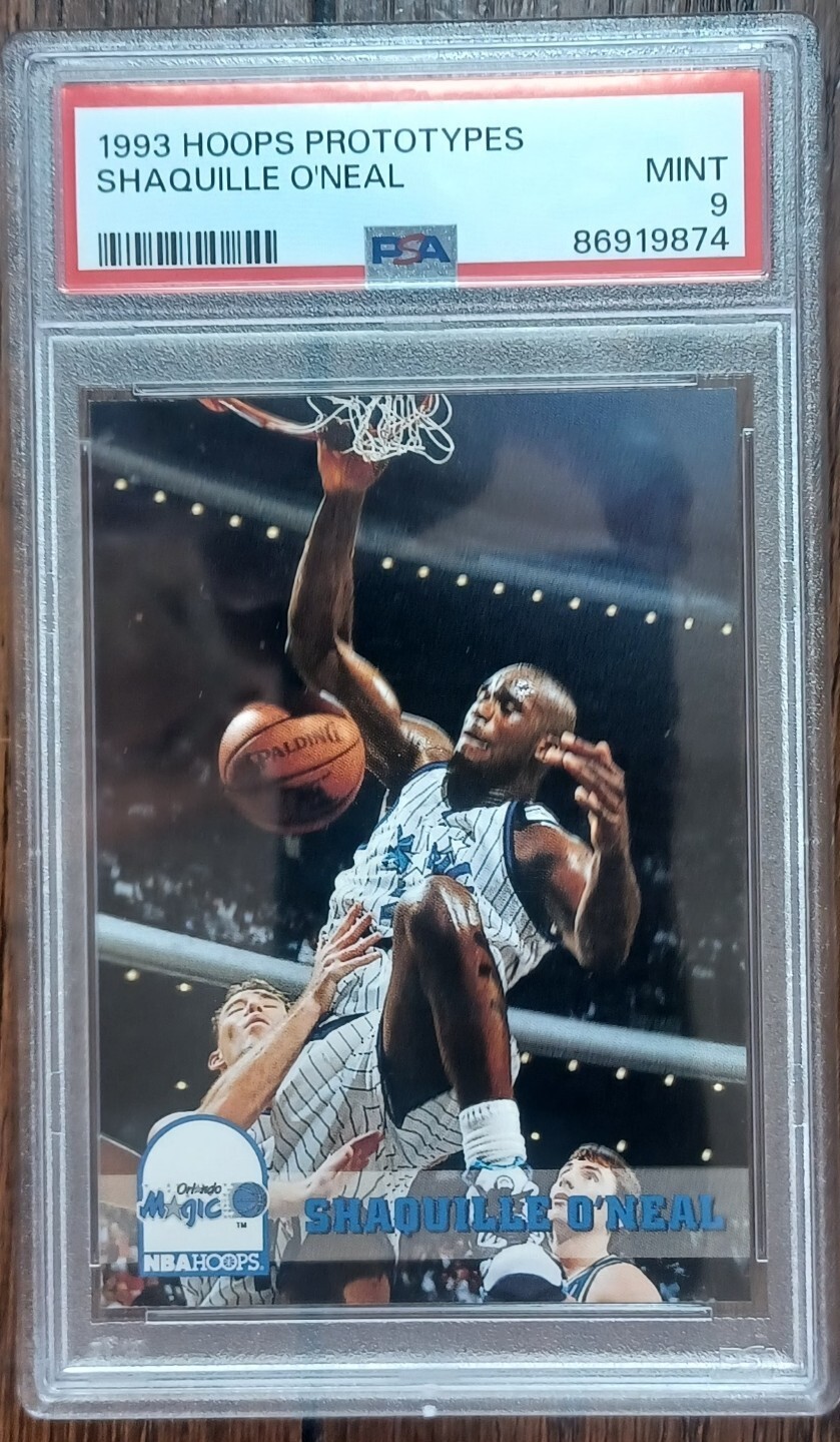 1993 NBA Hoops Prototype Promo Shaquille O'neal Orlando Magic LSU PSA ...