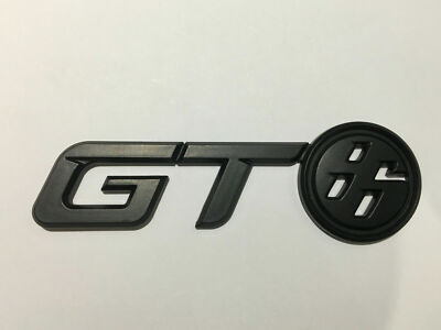 1x NEW JDM GT86 Badge Emblem Matte Matt Black 86 GT86 FIT ZN6 AE86 | eBay