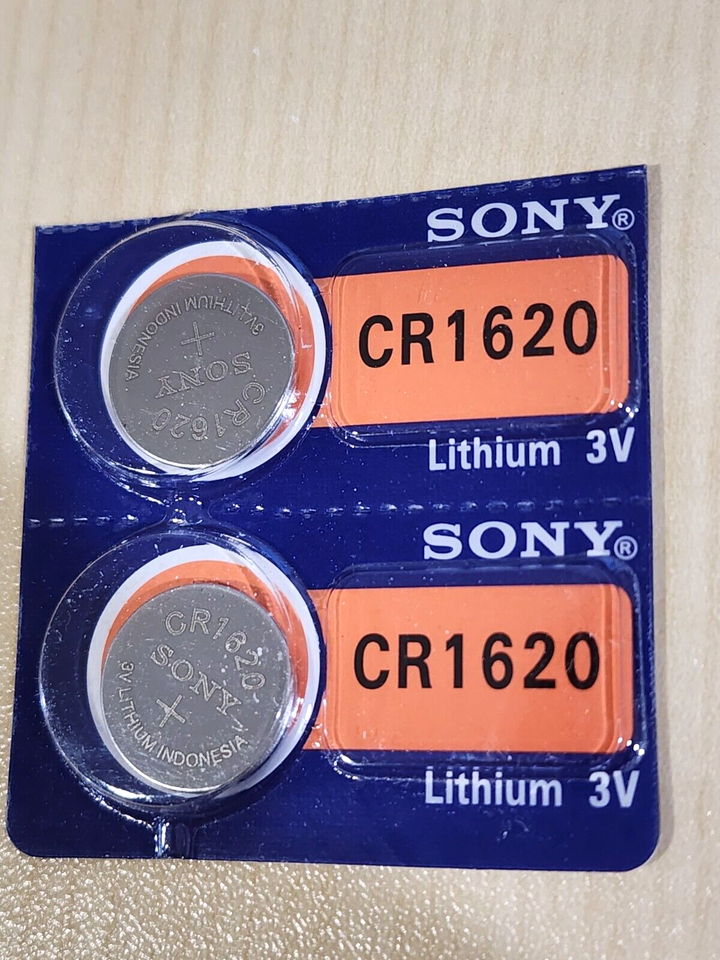 2 Pack SONY CR1620 ECR1620 3V Coin Cell Lithium Battery Murata 2 pc | eBay