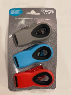 Power Clips Multi-Purpose Clips for Food, Small Toys, Total 3 Clips | eBay